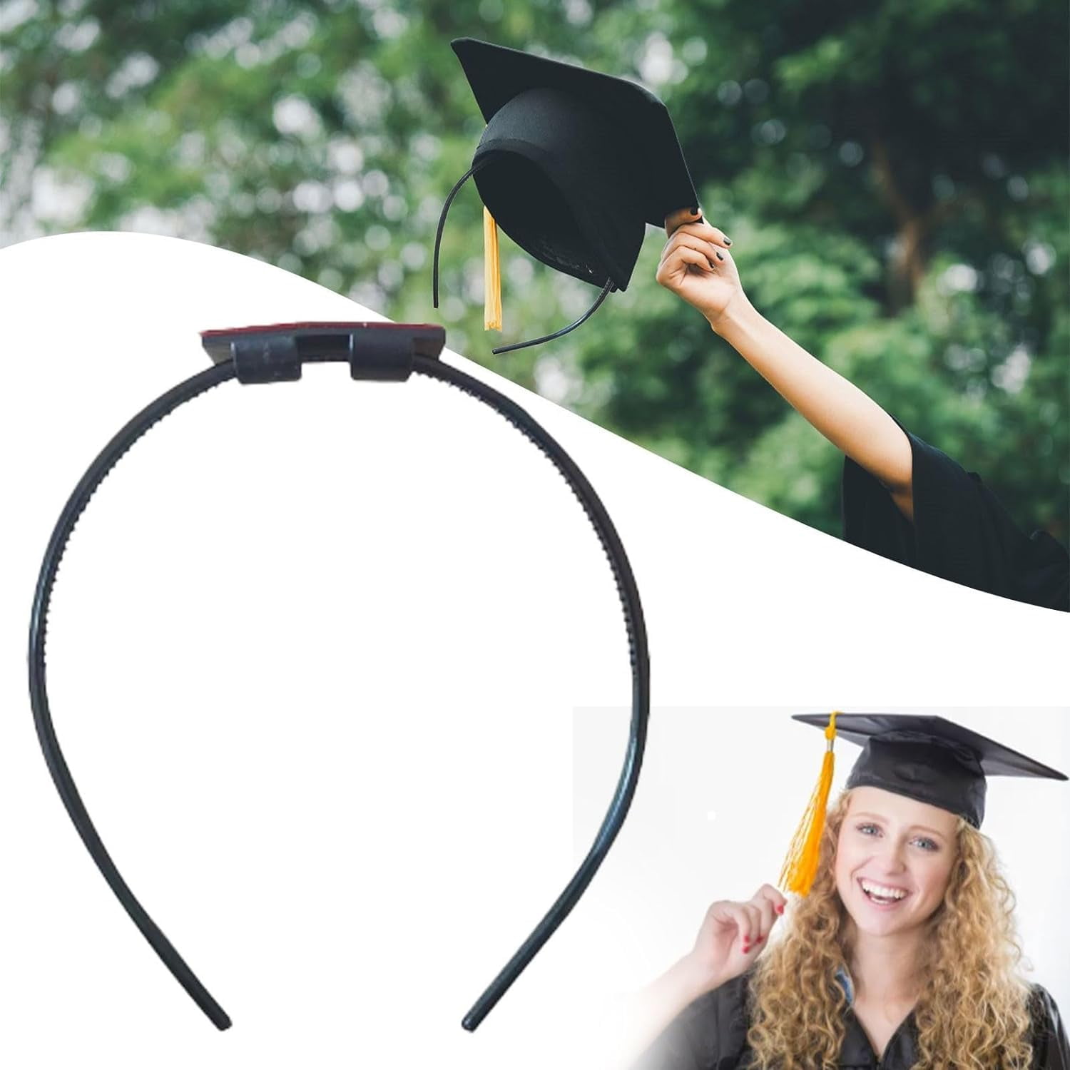 Graduation Cap Headband,Gradcapband Secures Your Graduation Cap. Grad ...
