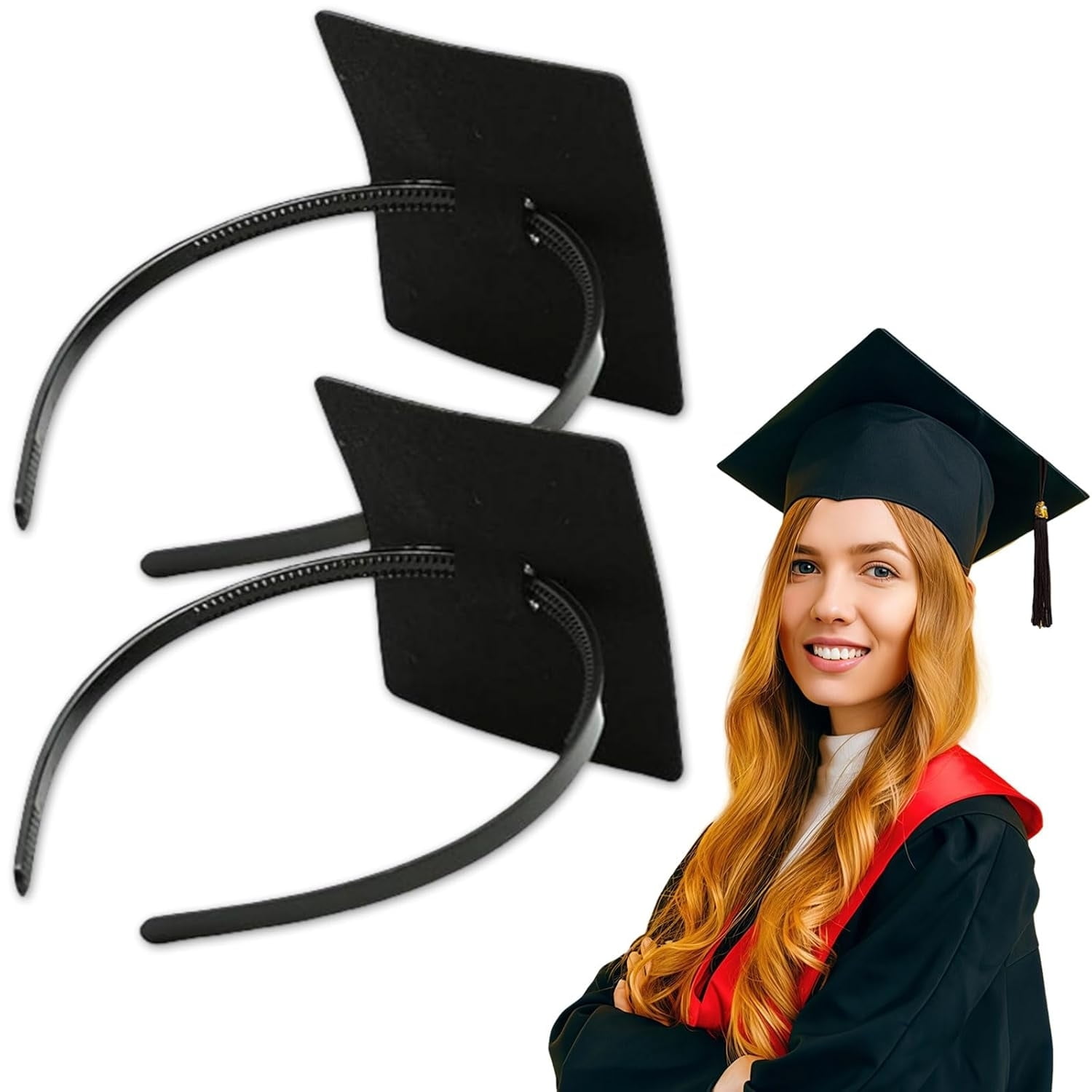 Graduation Cap Headband Insert, Grad Caps Headband Insert, Adjustable ...