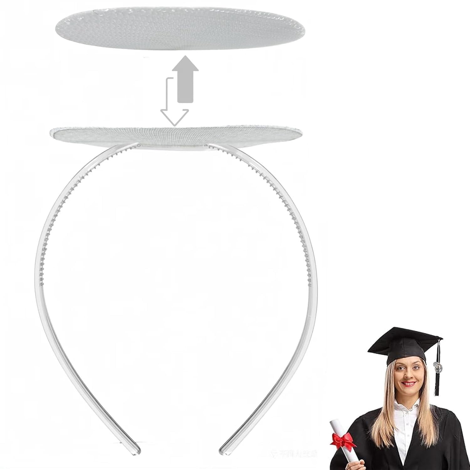 Graduation Cap Headband, Secure Grad Cap Upgrade Insert Hairband ...