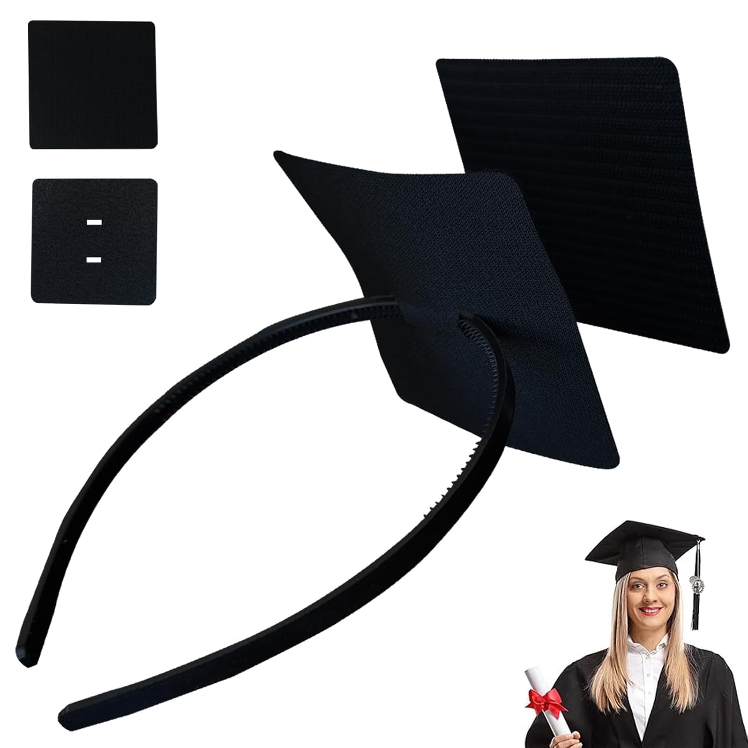 Graduation Cap Headband Secures Your Grad Cap Upgrade Insert Hairstyle ...