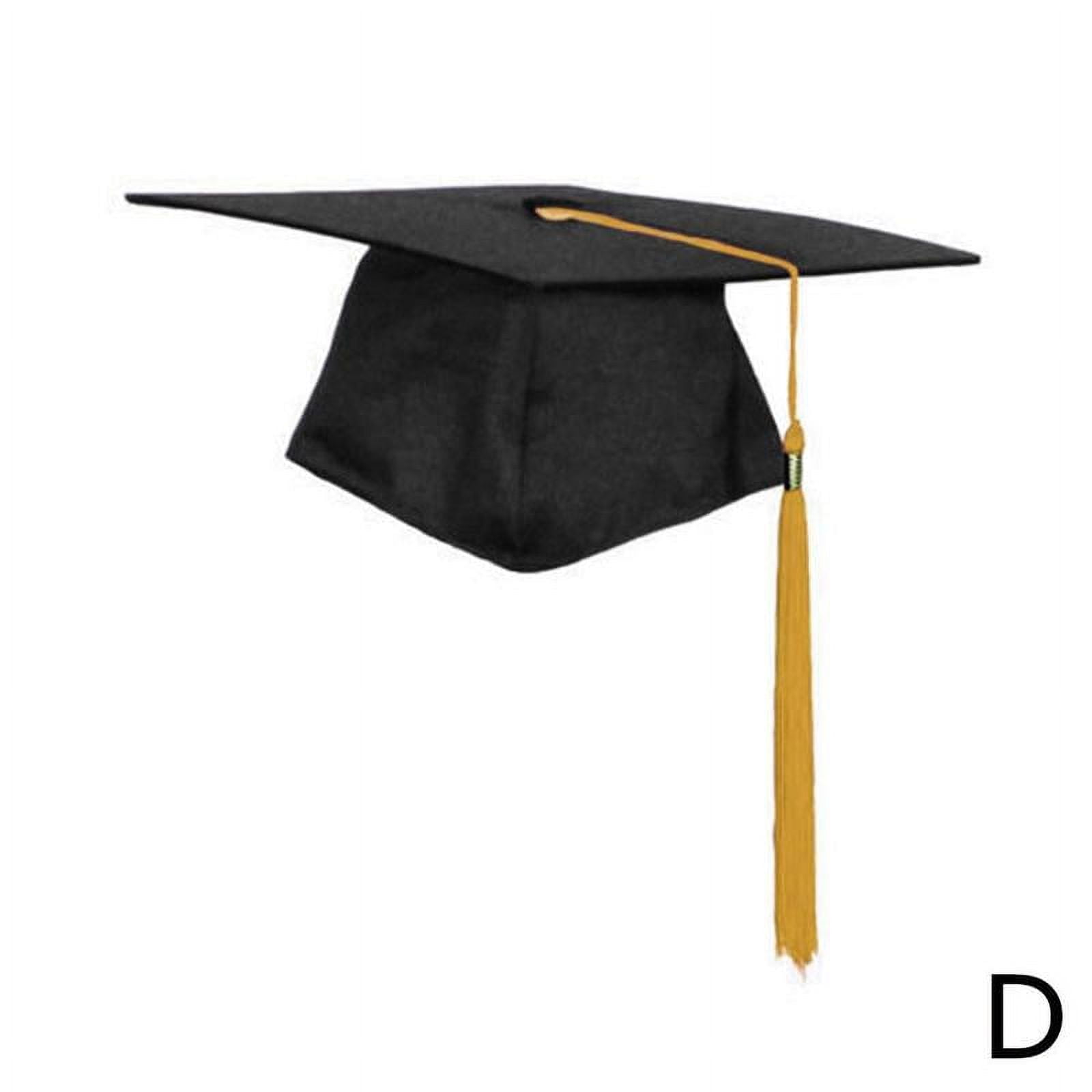 Graduation Cap Matte Unisex For High School & College Tassel Black H0X6 ...