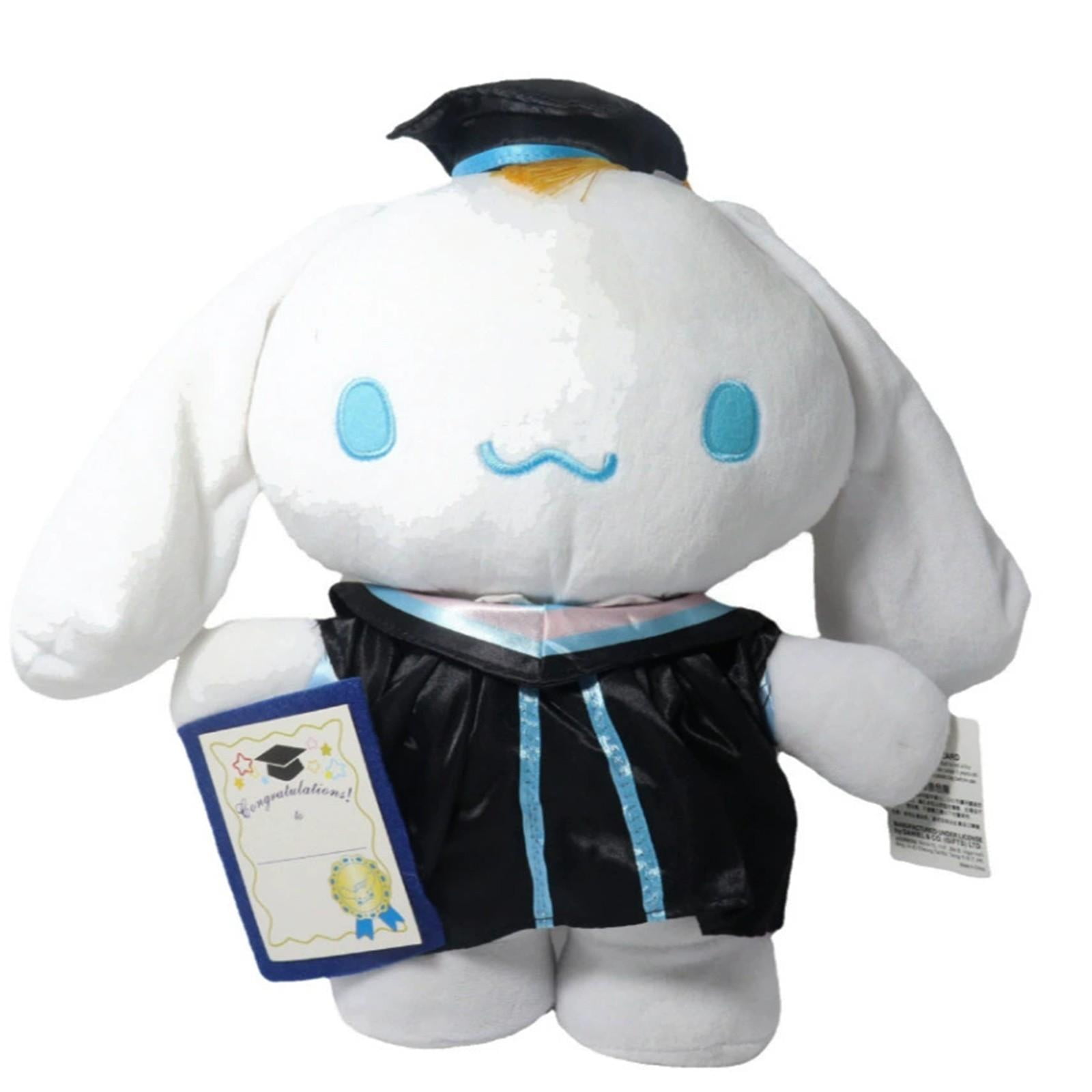 Graduation Cap Plush Toy with Doctor Hat, Melody & Cinnamoroll Stuffed ...