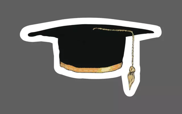 Graduation Cap Sticker Graduate Waterproof Sticker Phone Decal Water ...
