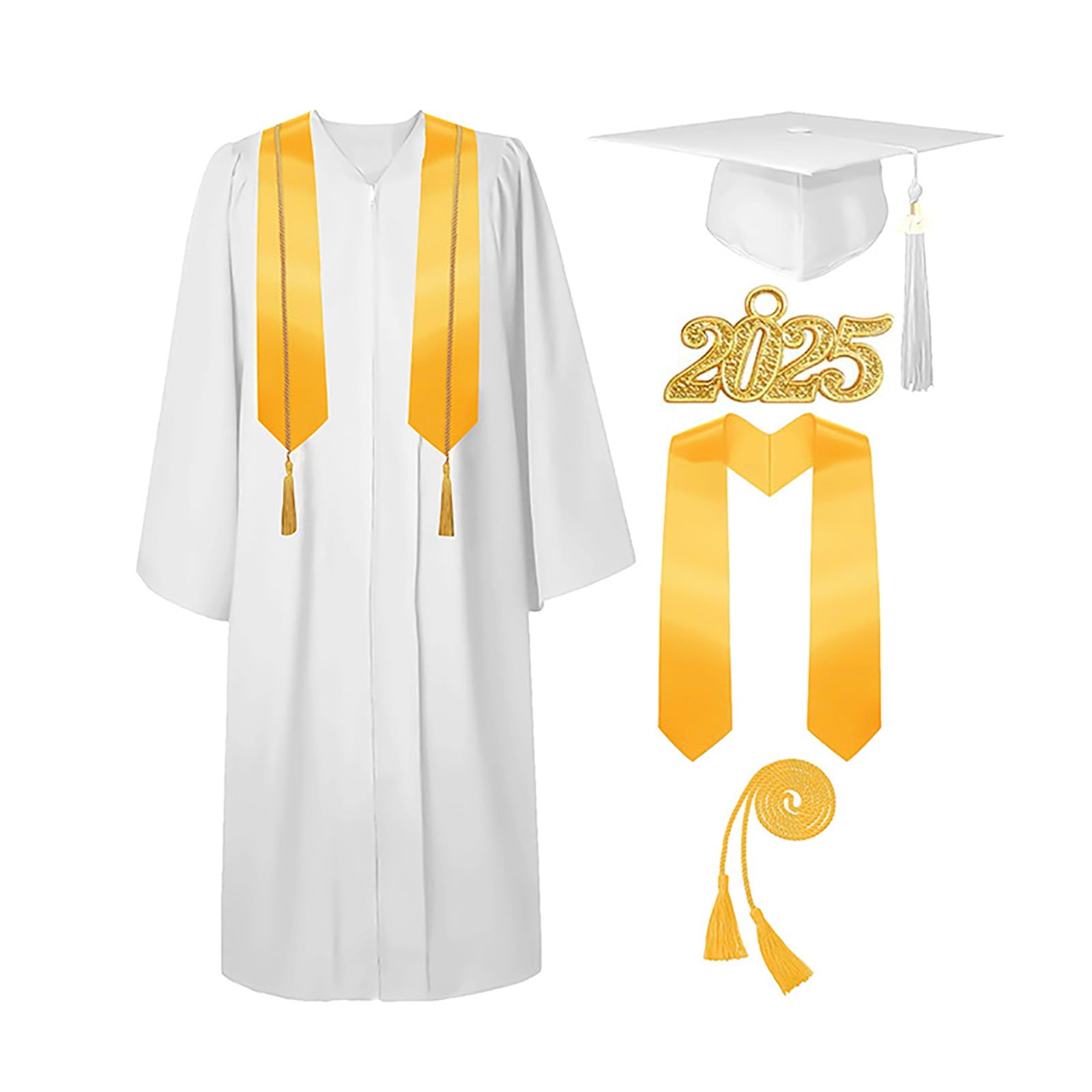 Graduation Cap and Gown 2025 Tassel Set with Honor Cord Graduation ...