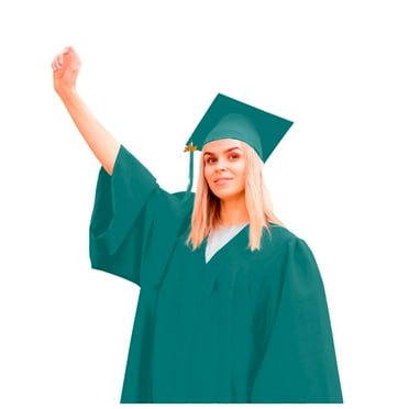 Class Act Graduation Adult Unisex Matte Graduation Cap and Gown with ...