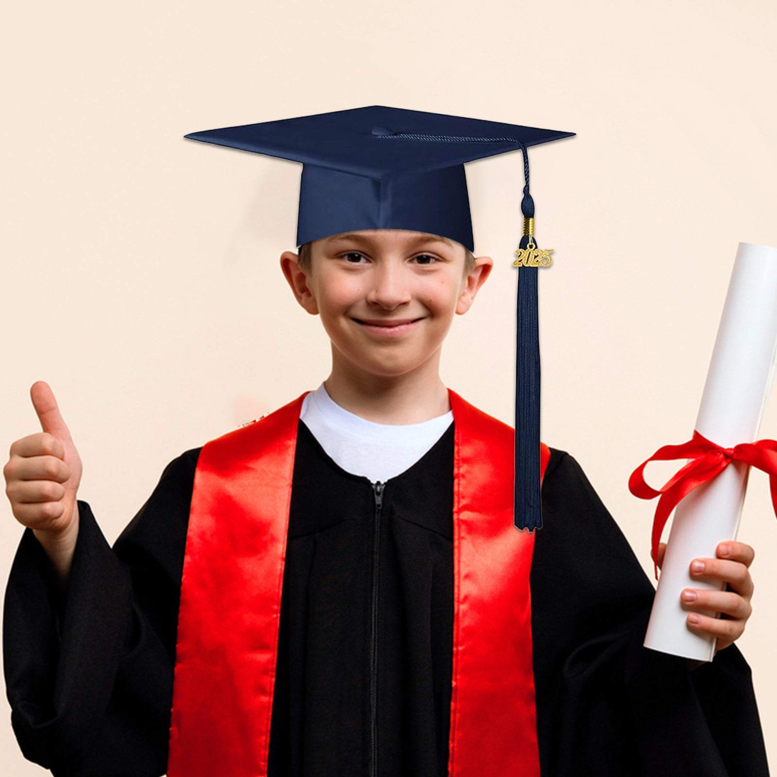 Graduation Cap with 2025 Tassel, Topper for High School Bachelor Master ...