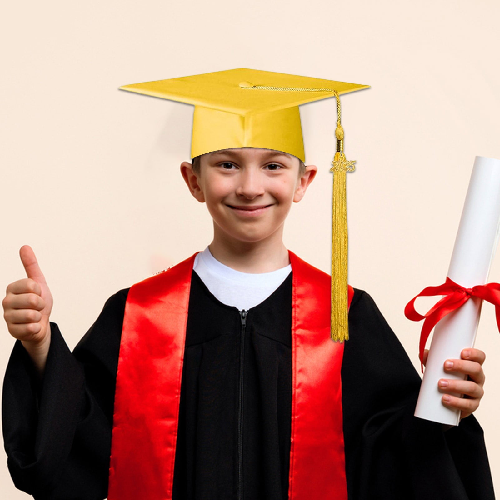 Graduation Cap with 2025 Tassel, Topper for High School Bachelor Master ...