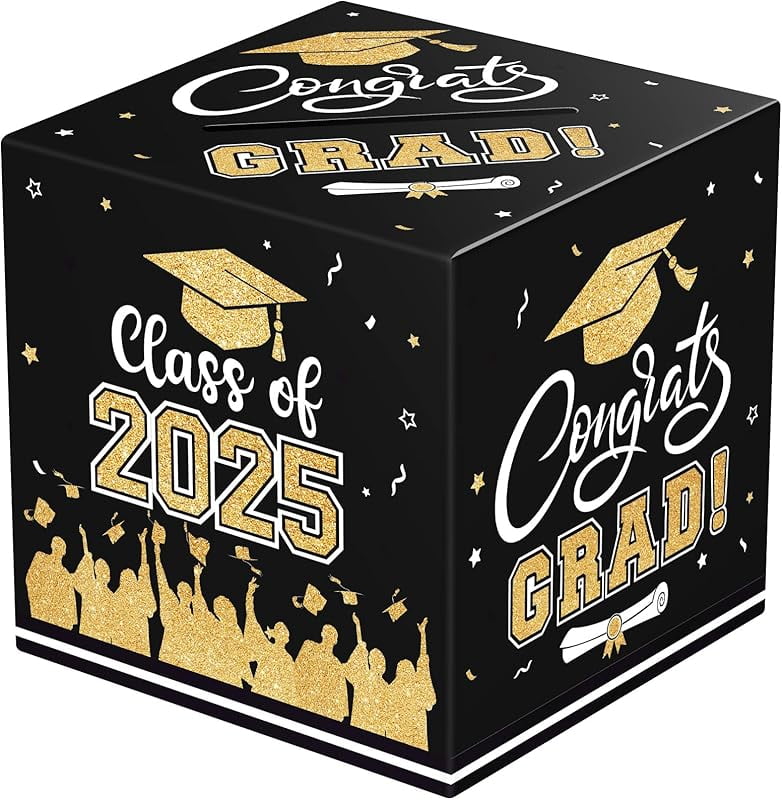 Graduation Card Box 2025 - Congrats Grad Card Boxes Holder, Orange ...