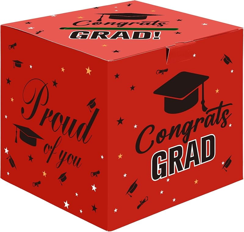 Graduation Card Box, 2025 Graduation Party Decorations Blue Card Box ...