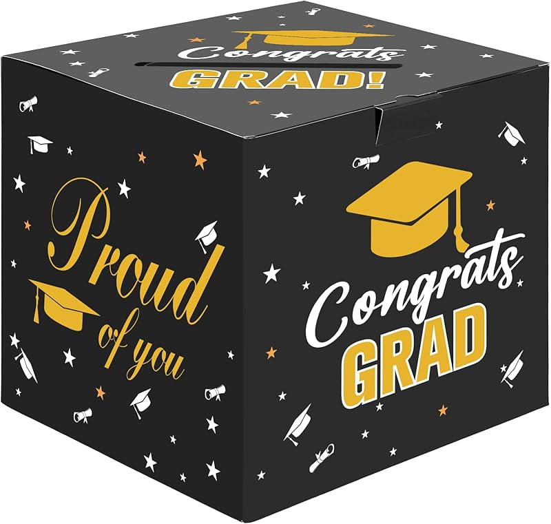 Graduation Card Box, 2025 Graduation Party Decorations Blue Card Box for Graduation Party 2025 ...