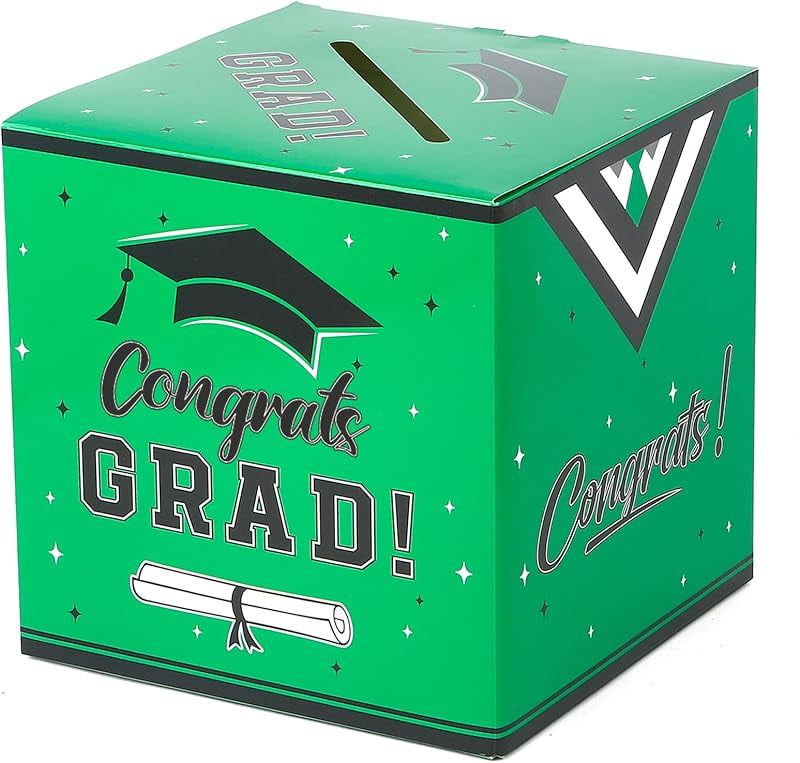 Graduation Card Box 2025 Graduation Party Decorations Blue Graduation ...