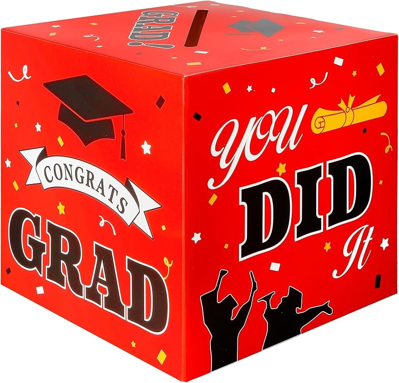 Graduation Card Box, 2025 Graduation Party Decorations, Graduation Box ...