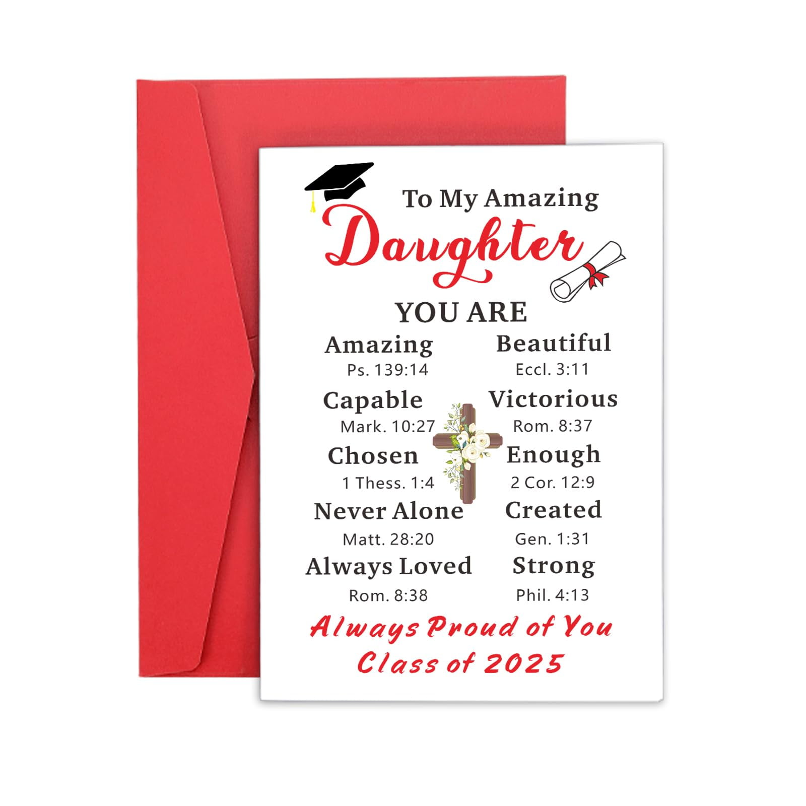 Graduation Card for Daughter 2025 Graduation Gifts for Her Best Gifts ...