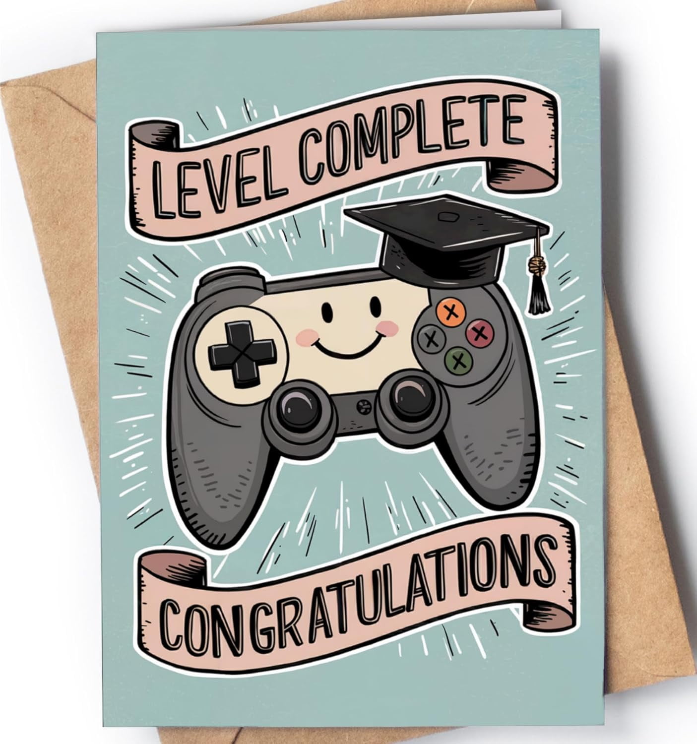 Graduation Card for Gamers – "Level Complete, Congratulations!" – Fun ...