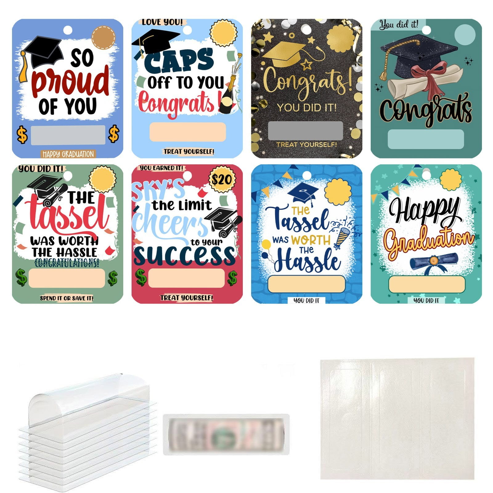 Graduation Card Graduation Card Clip Graduation Card Humorous Set Of 8 ...