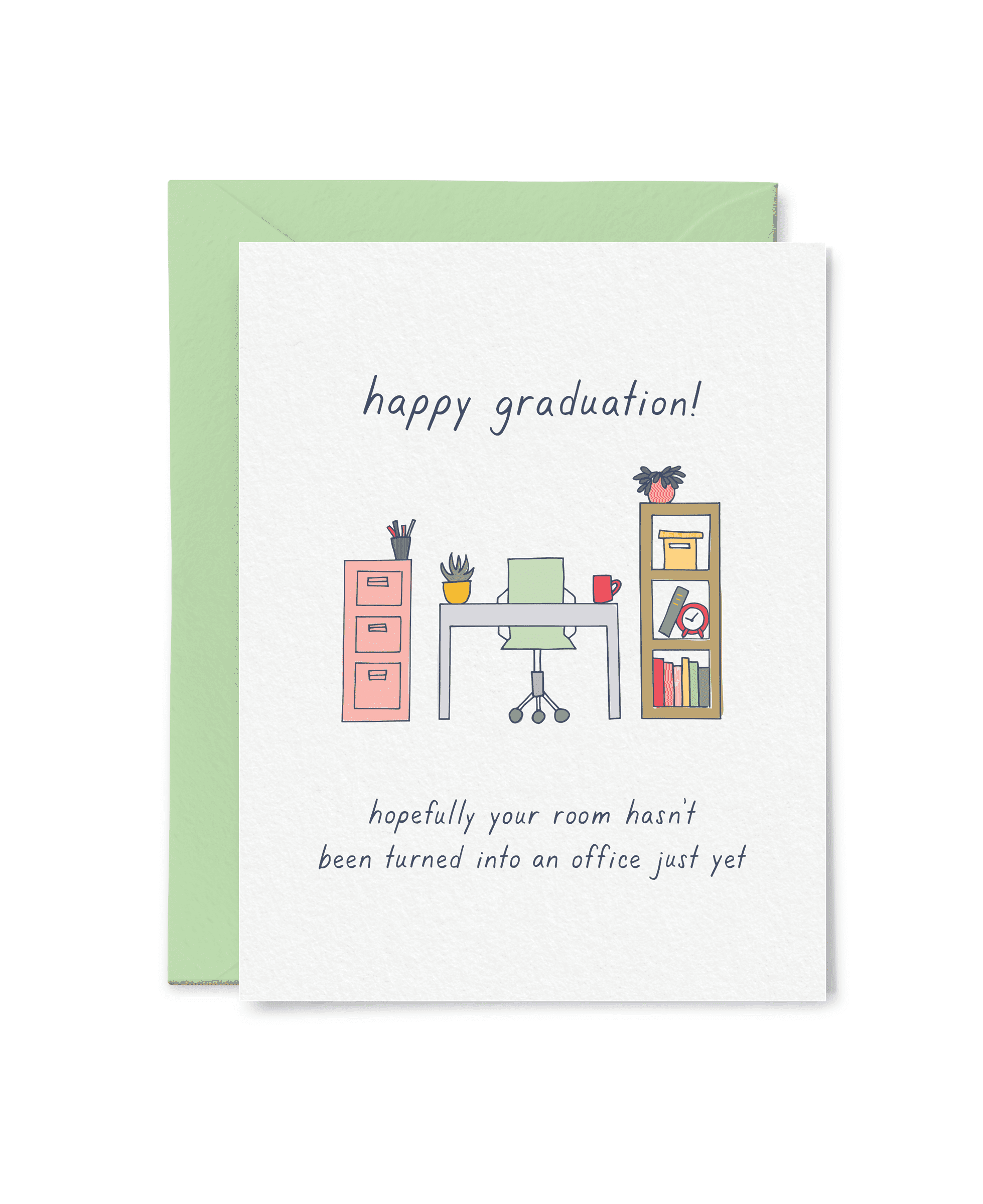 Graduation Card – "Happy Graduation!" Office Theme – Fun and Relatable ...