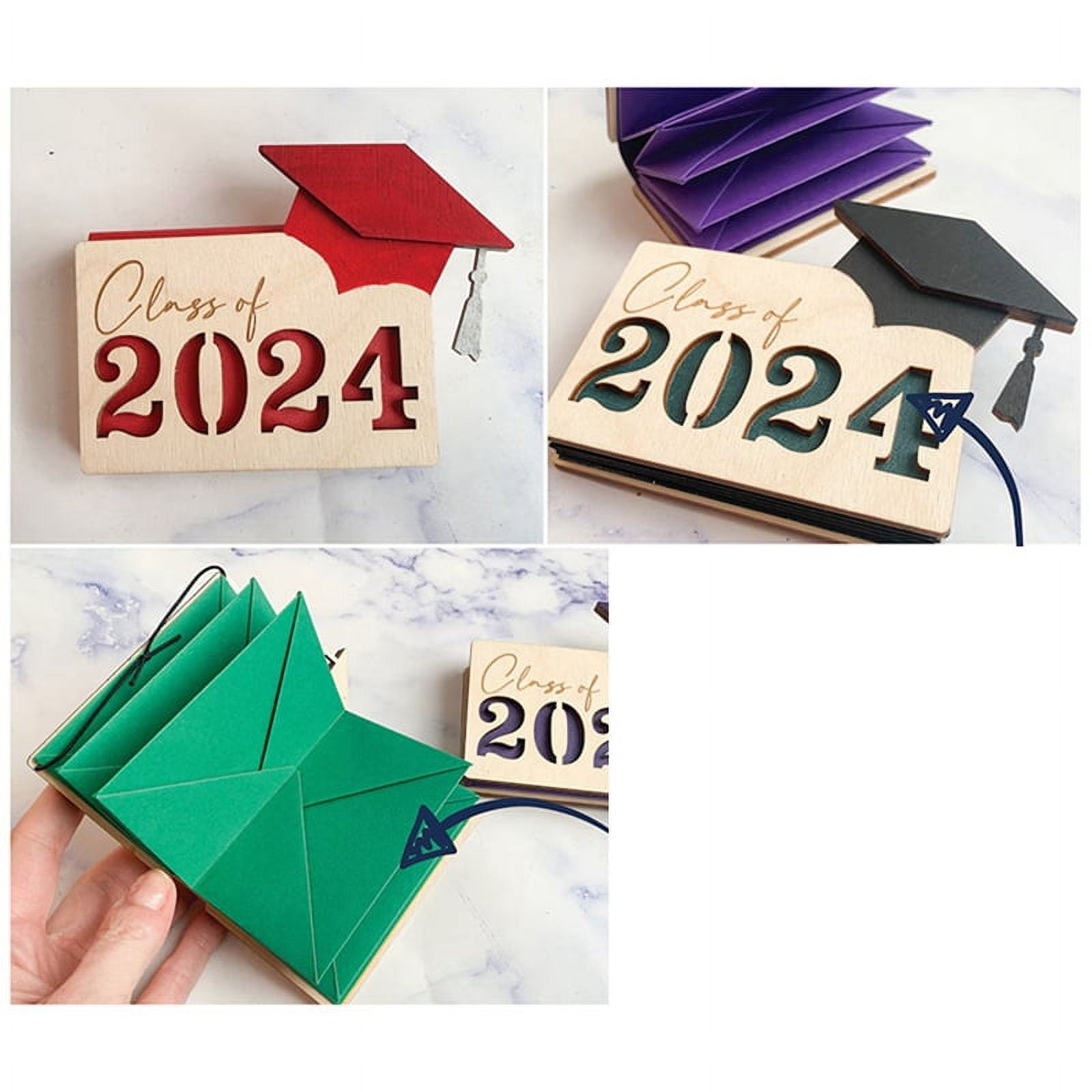 Graduation Card Holder Gift Card Box Cash Holders Wooden Grad Cash ...