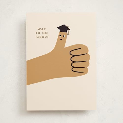 Graduation Card for Grads – “Way to Go Grad!” Thumbs Up Design ...