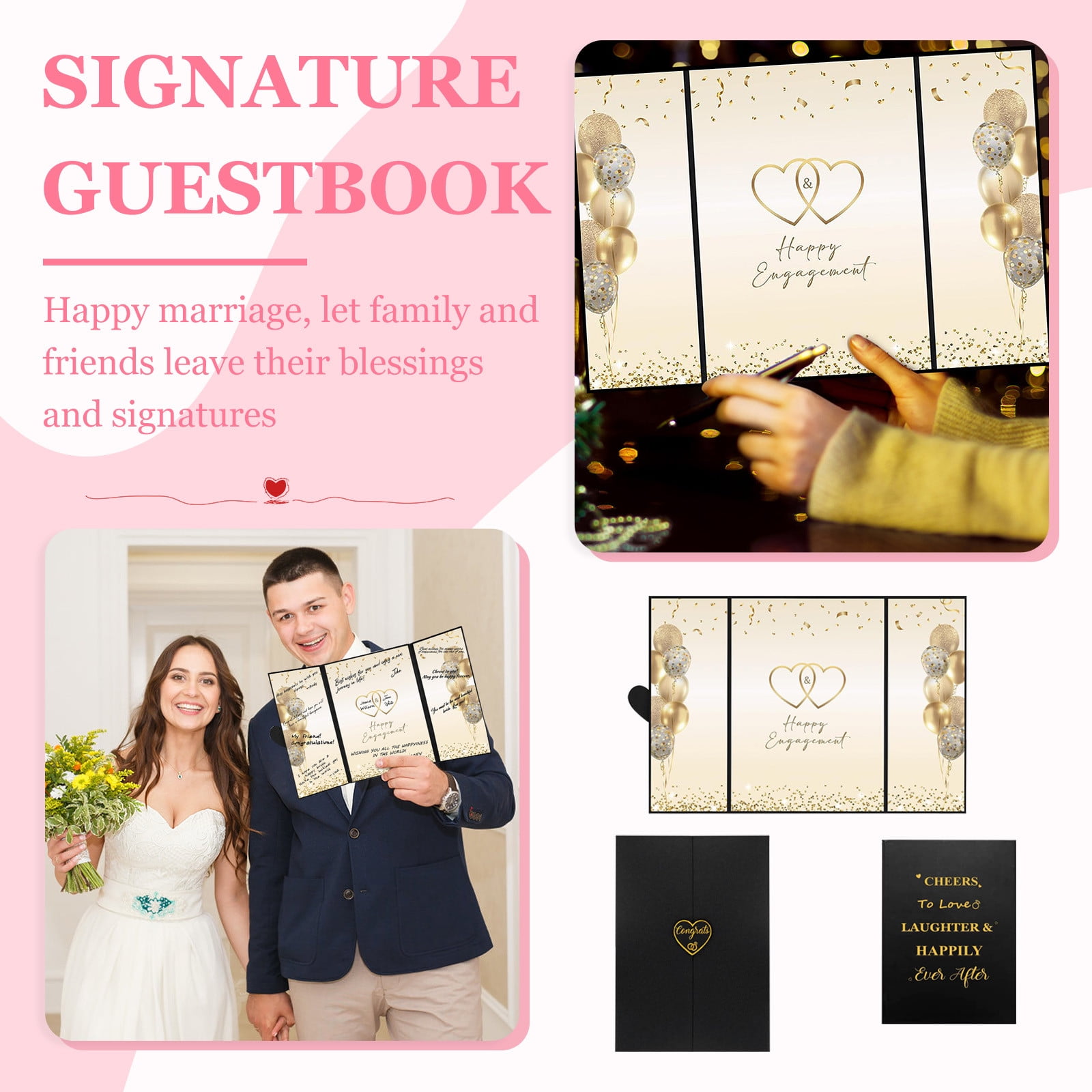 Graduation Cards, 16 Inch Graduation Party Decorations, Guest Book for ...