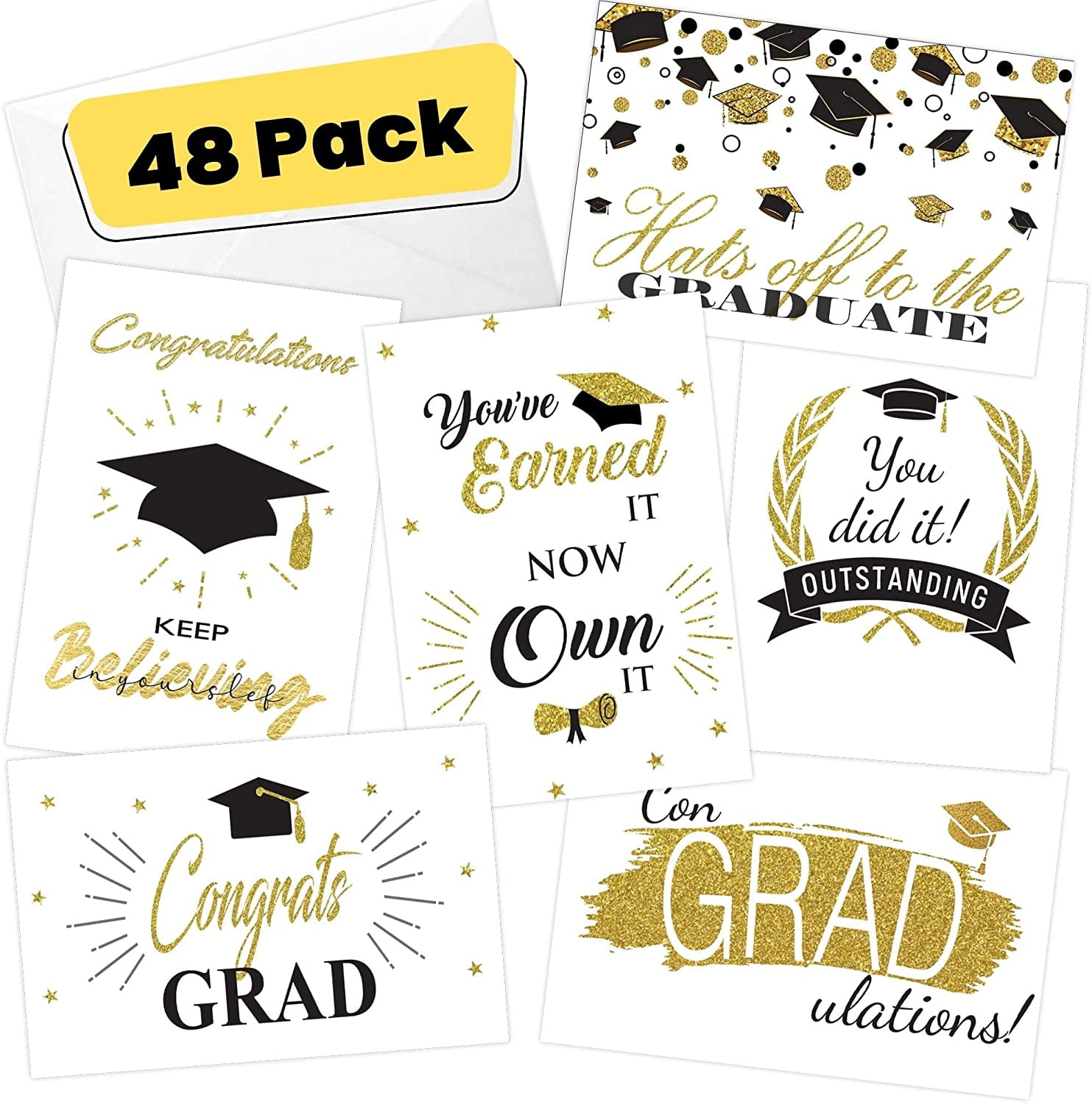 Supreme Impression Graduation Cards 2024 Pack, Bulk Greeting Cards with ...