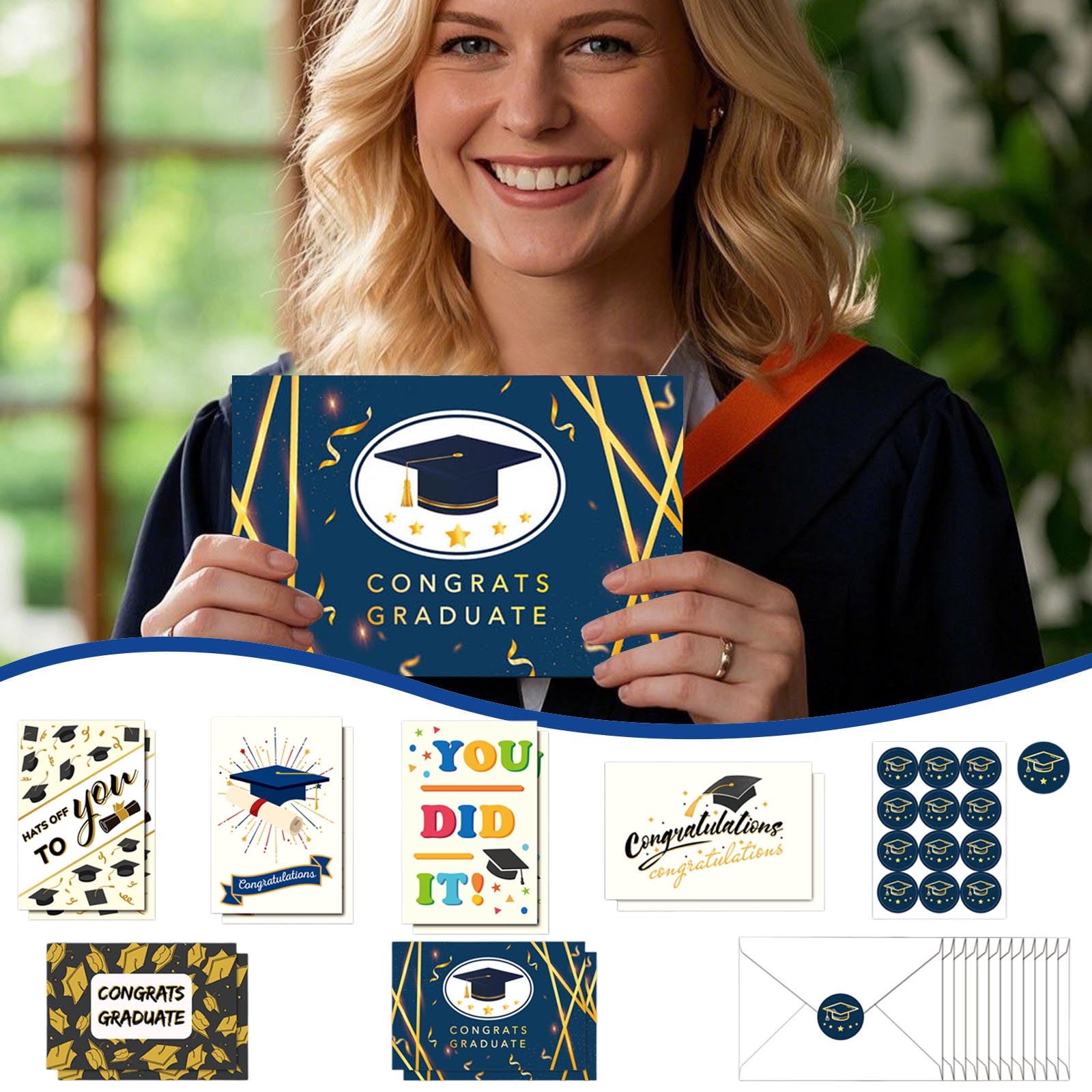 Graduation Cards 2025 12 Pack Congratulations Cards With Envelopes And ...