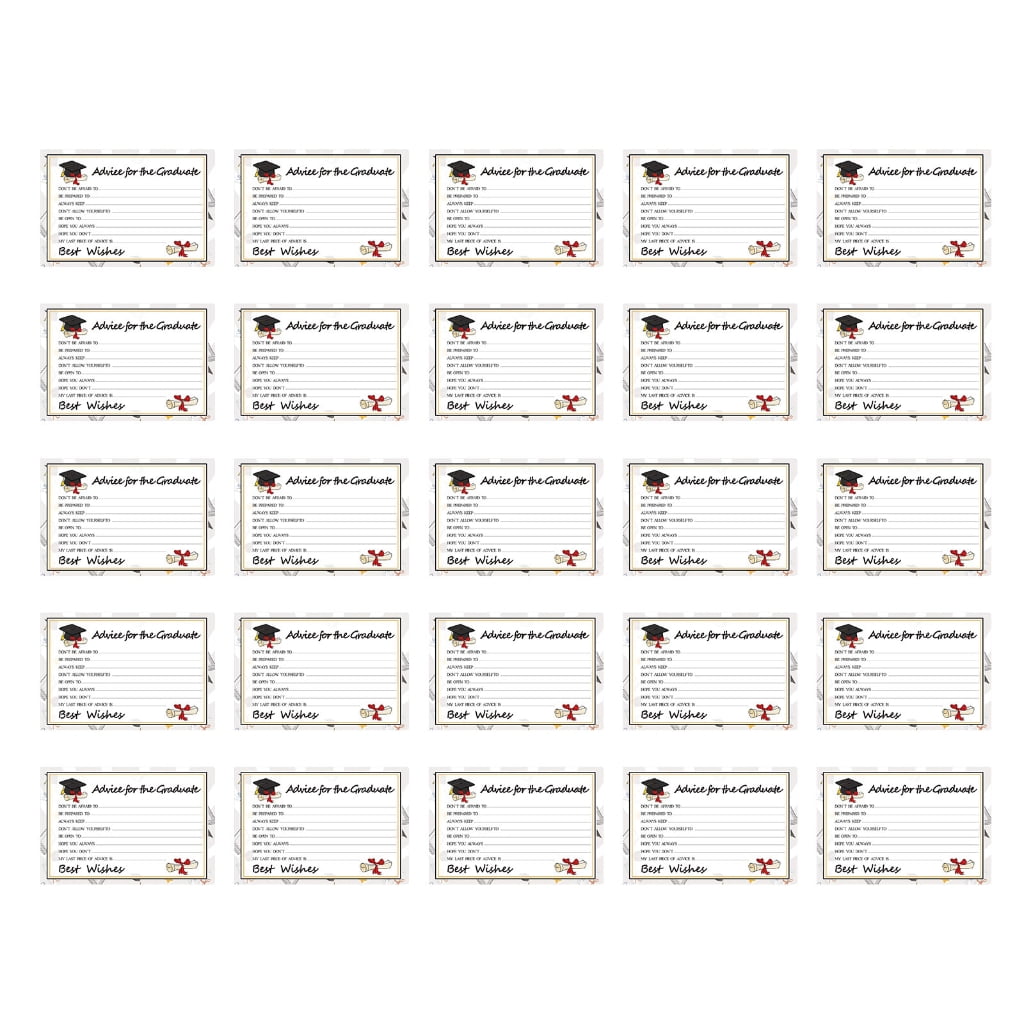 Graduation Cards,25PCs High School and College Graduation Advice Cards ...