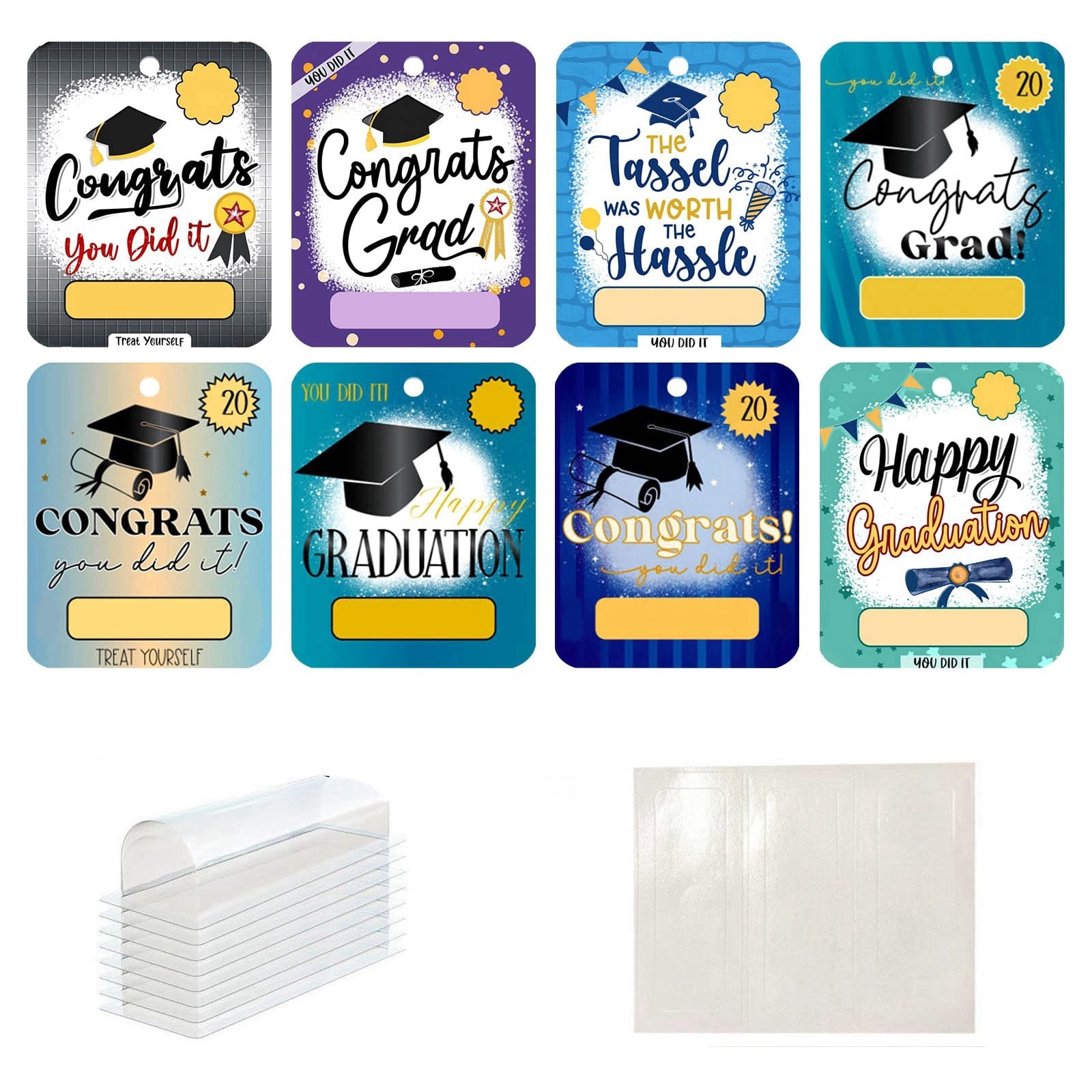 Graduation Cards 3.93*5.51Inch 8PC Unique Graduation Cards Graduation ...