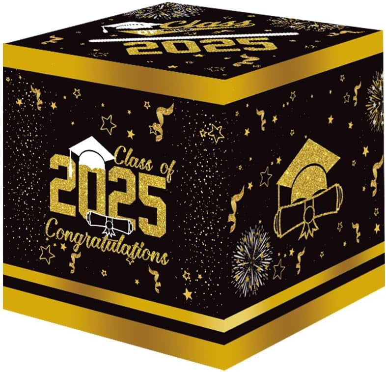 Graduation Cards Box 2025 Grad Party Wish Card Holder Box Class Of 2025 ...
