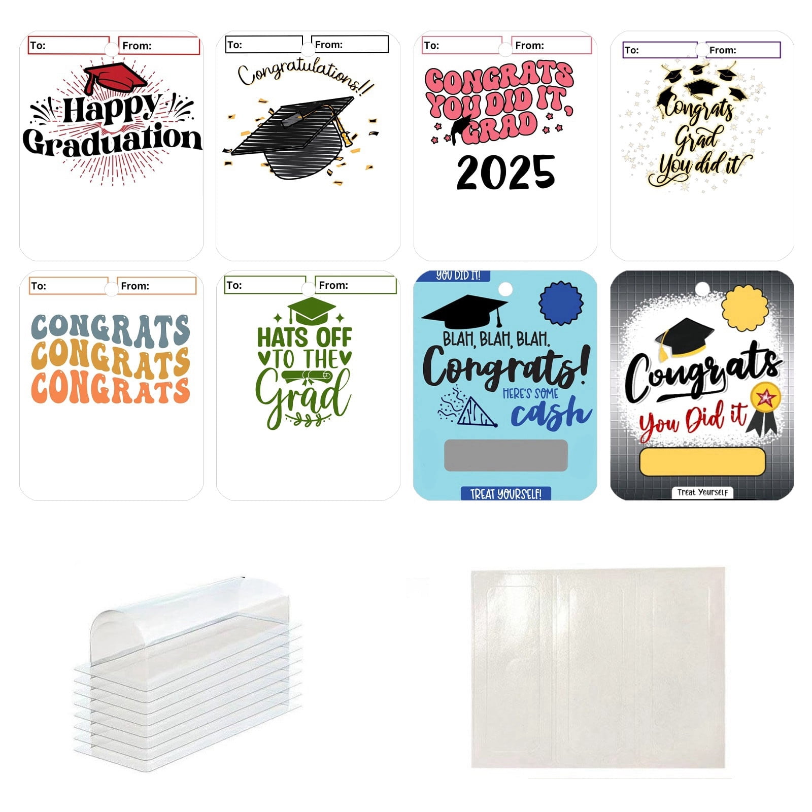 Graduation Cards Bulk 8PC 3.93*5.51Inch Unique Graduation Gift Card ...