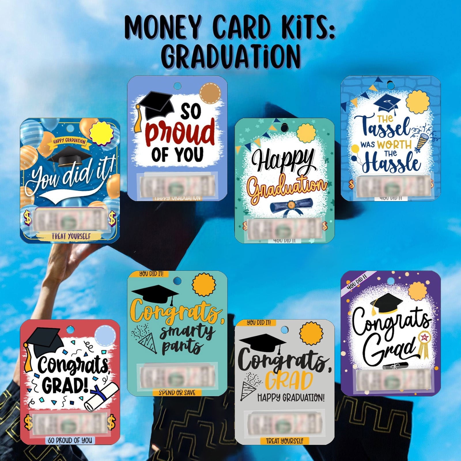 Graduation Cards - Money Holder Greeting Card - Graduation Money Holder ...