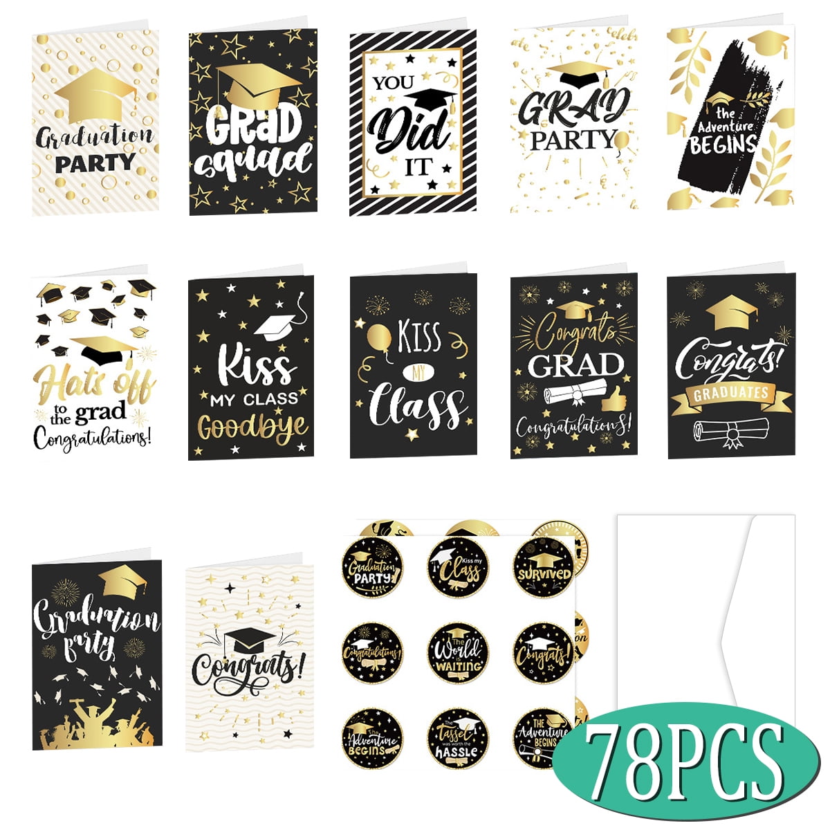 Graduation Cards for Grad Gift Greeting Cards with Envelopes College ...