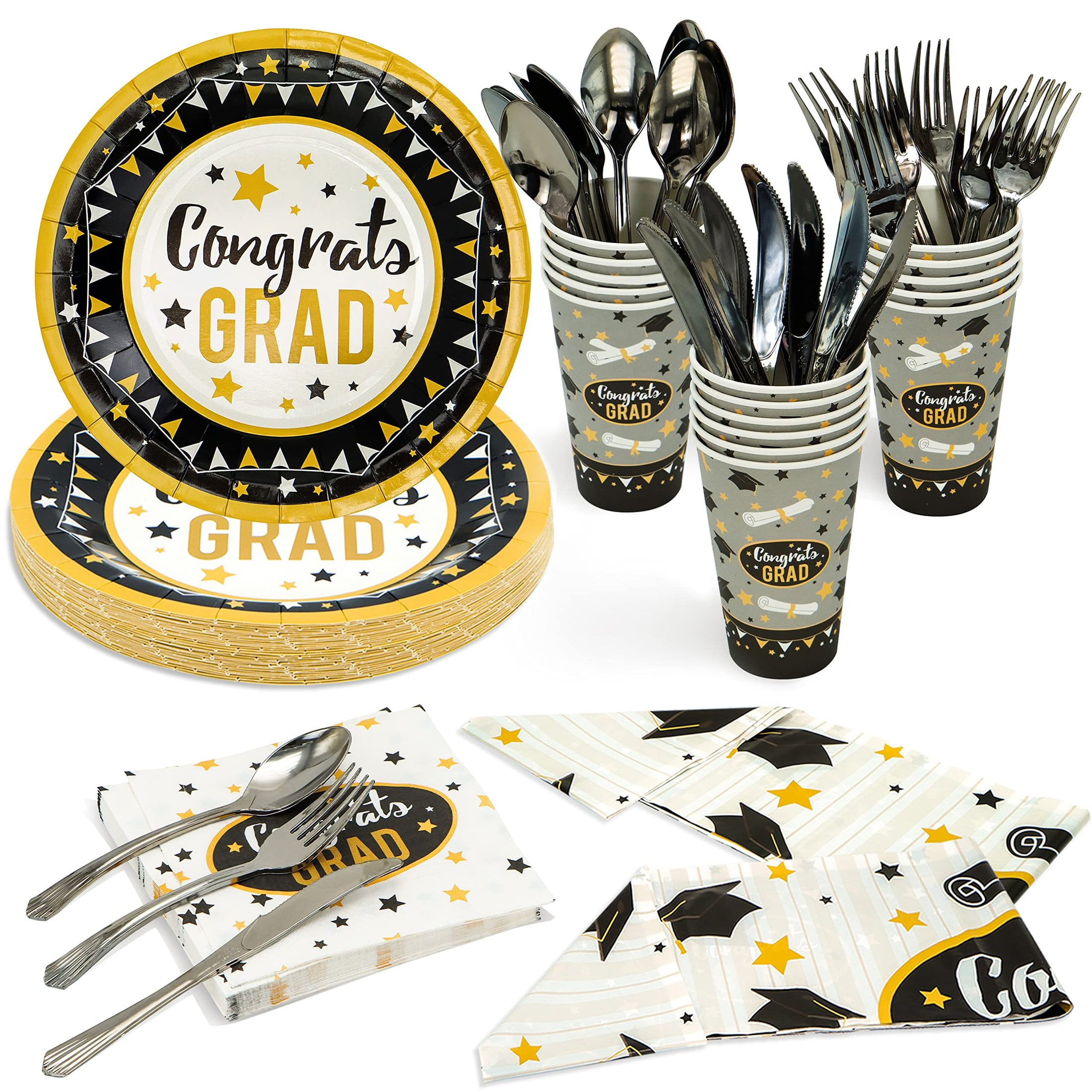 Graduation Celebration Essentials Kit for 16 Guests - Complete Party ...