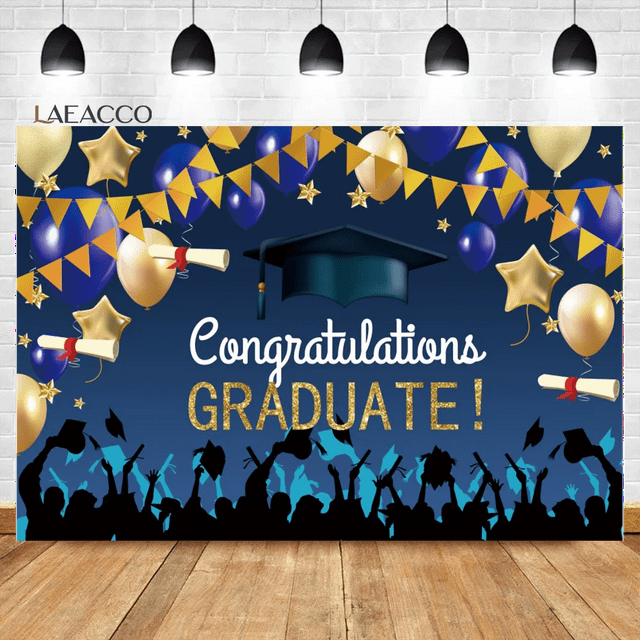 Graduation Celebration Photocall Background Balloon Five-pointed Star ...