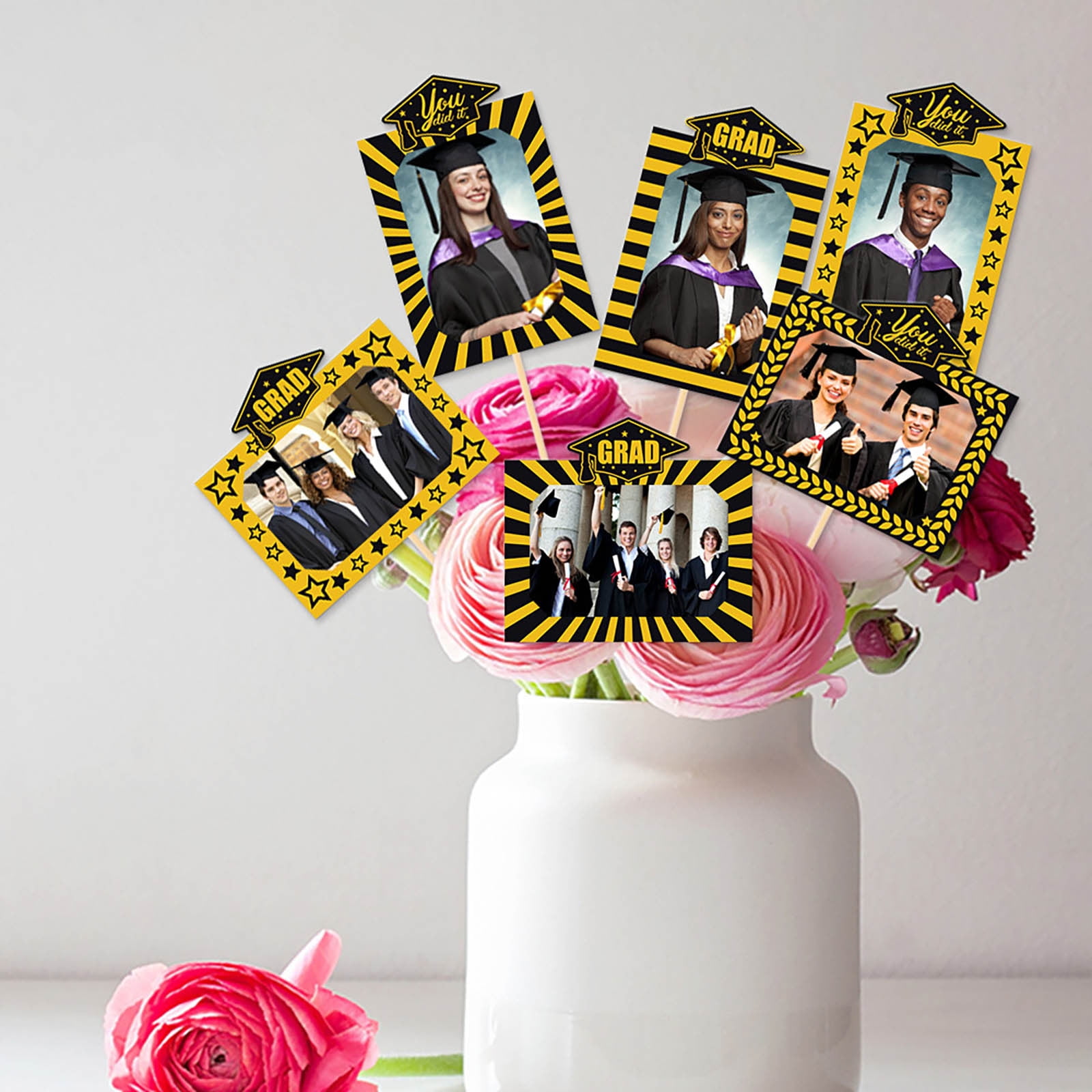Graduation Centerpieces for Tables 8 PC 4x6 Inch Picture Centerpiece ...