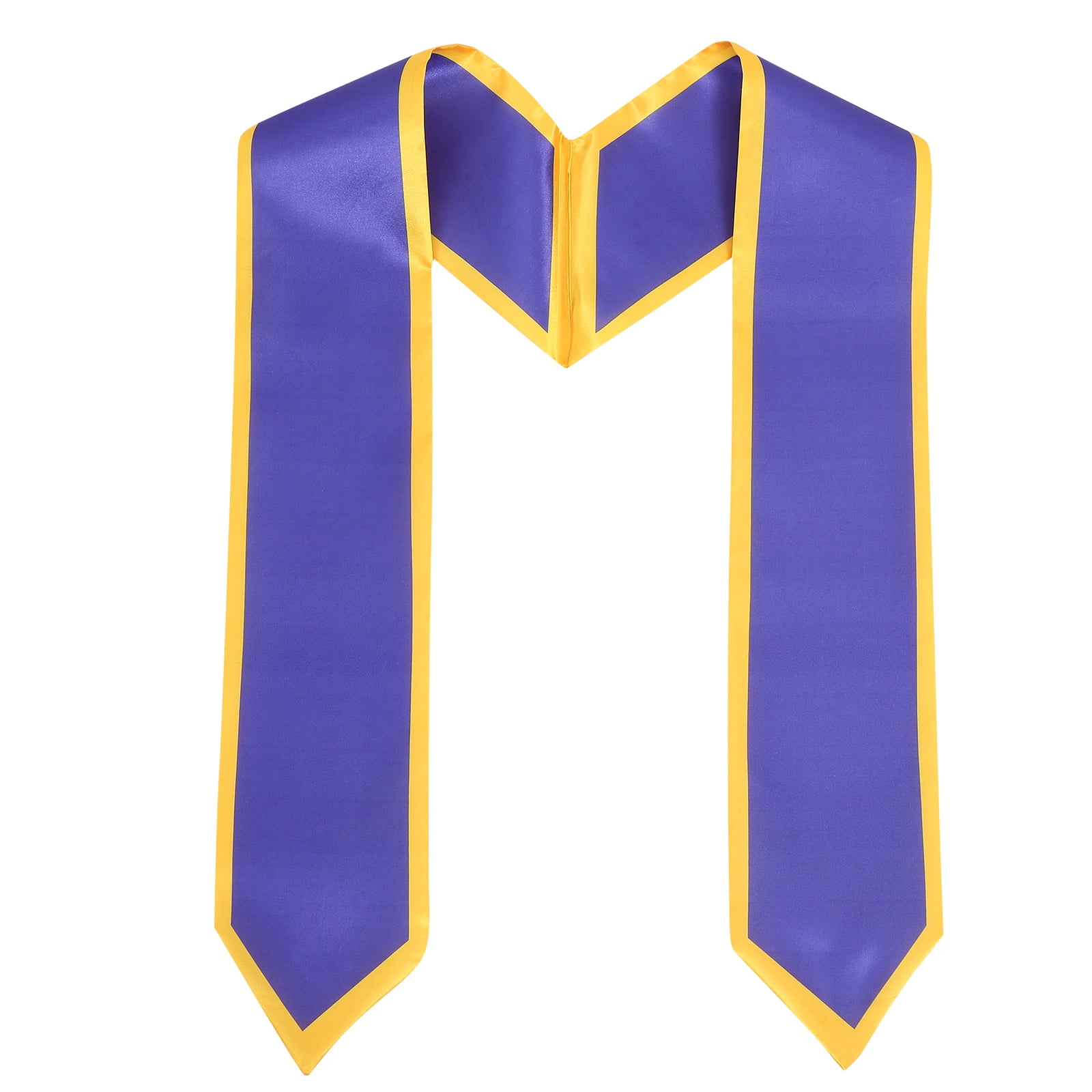 OUNONA Blue Satin Graduate Sash Decorative Graduation Shoulder Strap ...