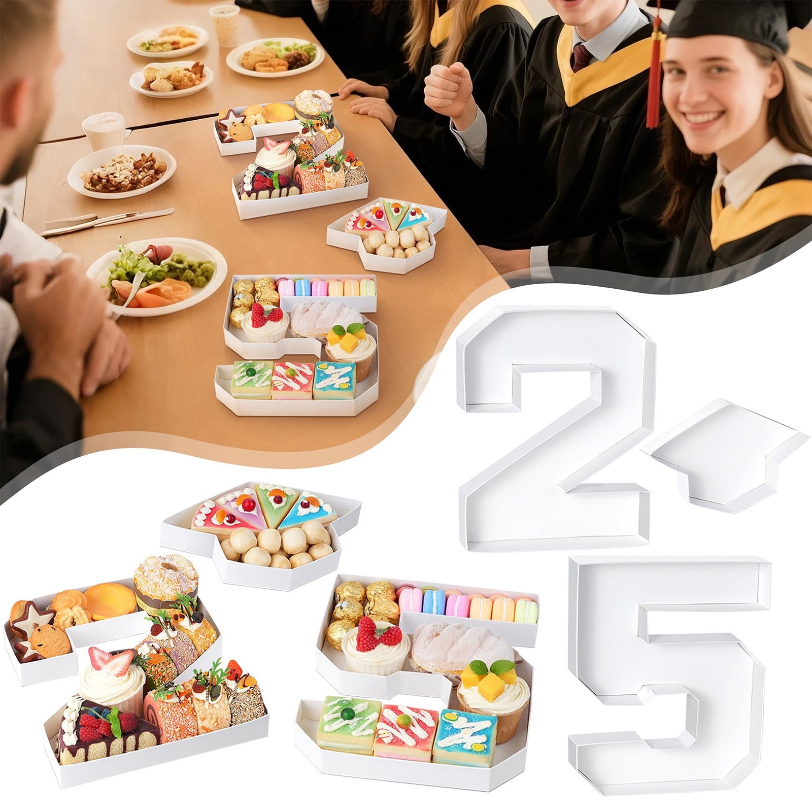 Graduation Charcuterie Platter Graduation Number Charcuterie Board Box ...