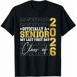 Graduation Class Of 2026 My First Last Day Of School Graphic Unisex T ...
