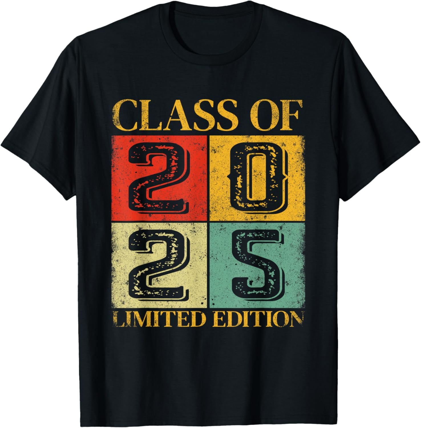 Graduation Classes Retro Vintage Graphic Class Of 2025 T-Shirt ...