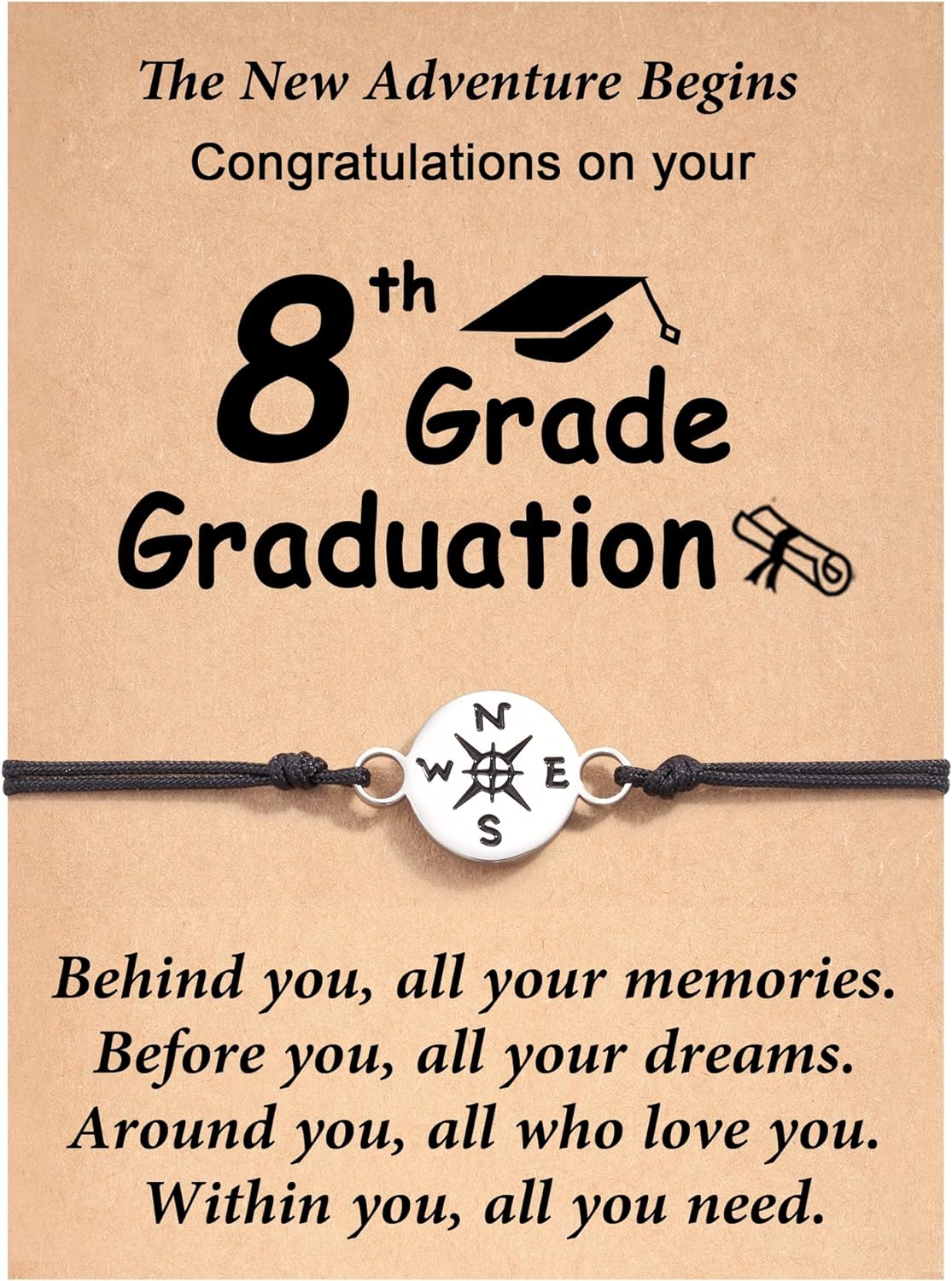 Graduation Commemorative Bracelet,Graduation Gifts 2025 Compass ...