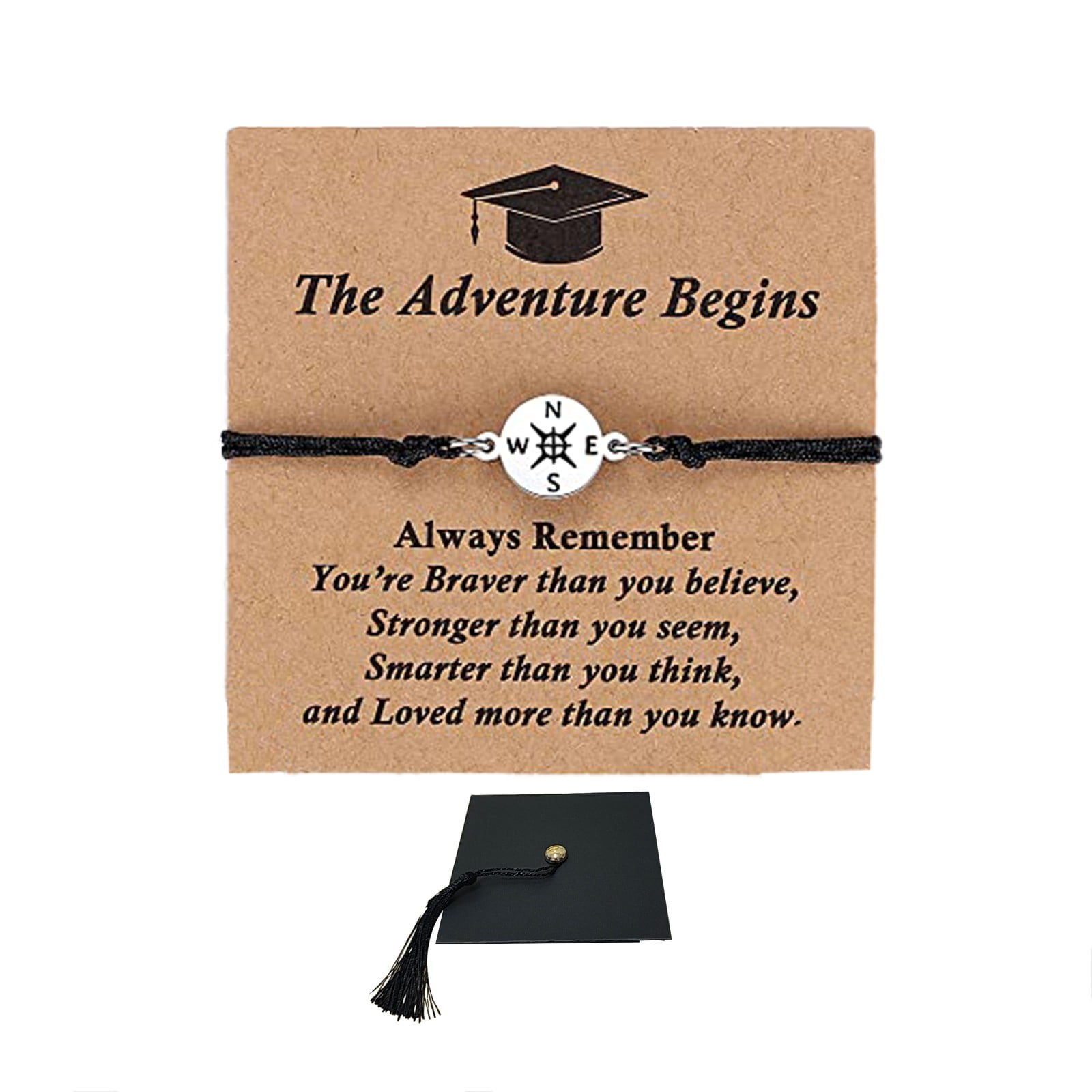Graduation Compass Bracelet Inspirational Gift for Graduates Adventure ...