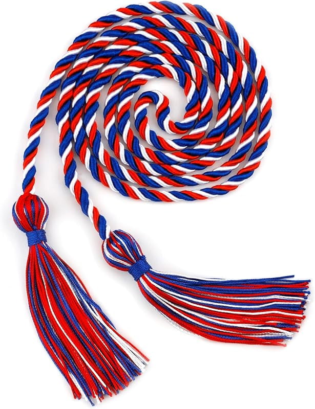 Graduation Cord, Graduation Cords 2025, Light Blue and White Cord ...