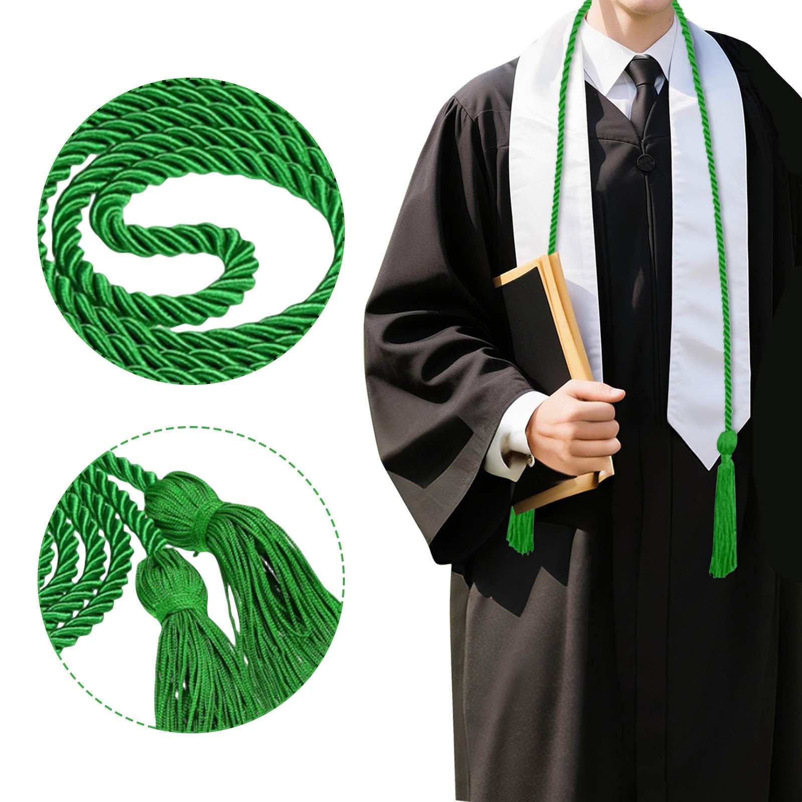 Graduation Cord, Graduation Honor Cords Rayon Braided Tassel Cord for ...