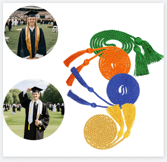 Graduation Cord, Graduation Honor Cords Rayon Braided Tassel Cord for ...