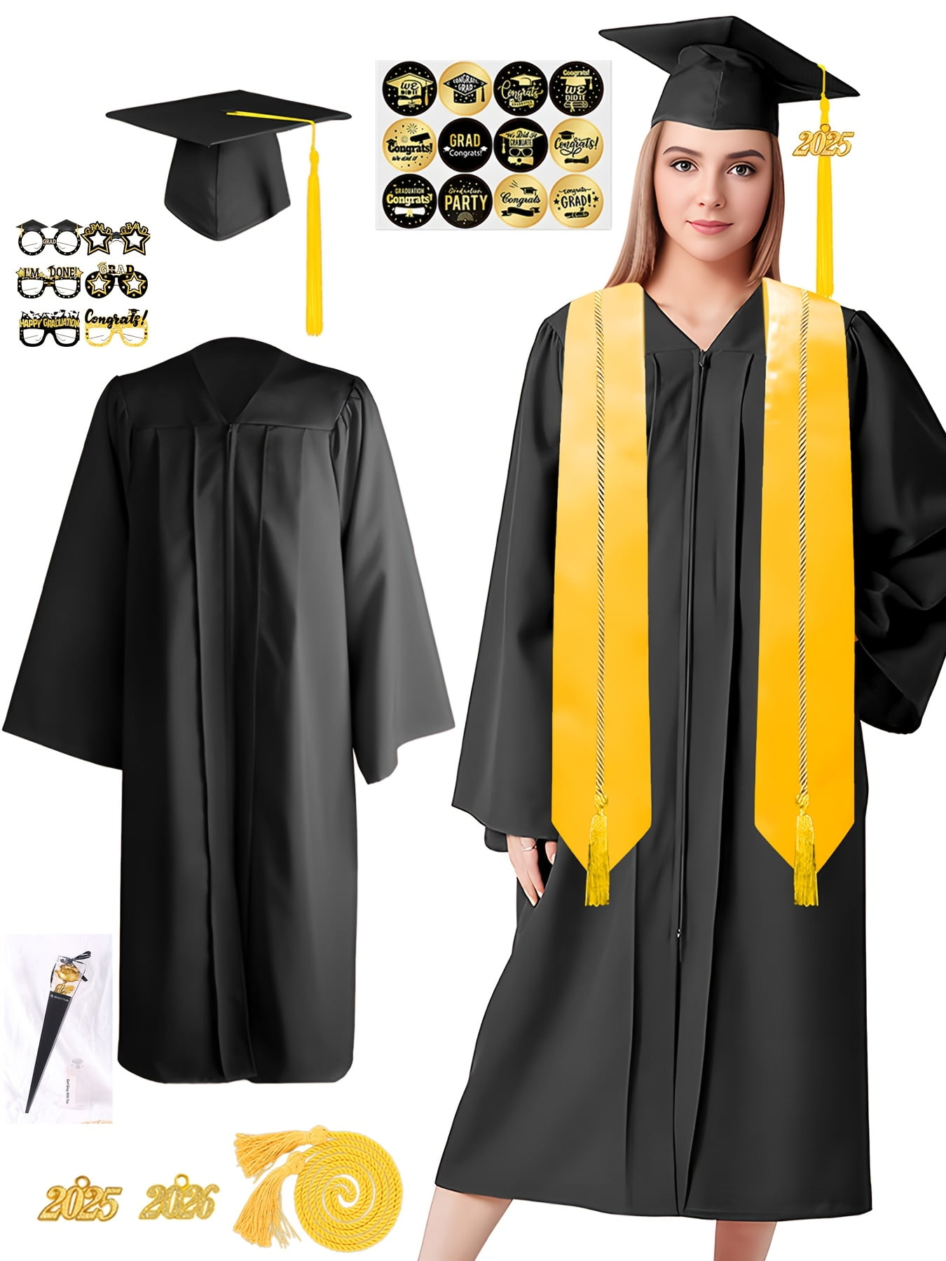 Graduation Costume Set, Graduation Cap And Tasseled Honor Cord ...