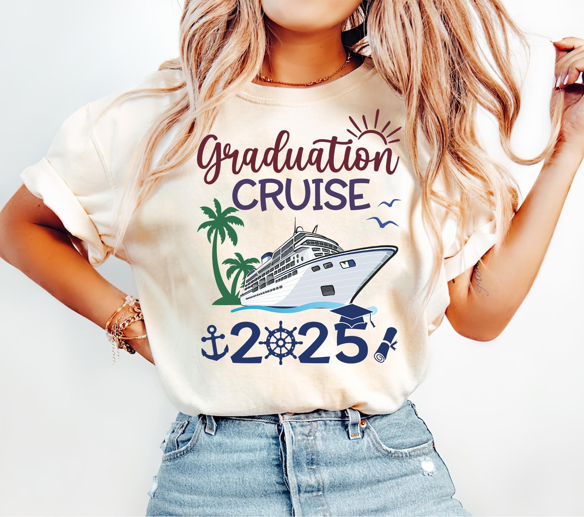 Graduation Cruise 2025 Shirt, Graduation Cruise Squad, Grad Cruise 2025 ...