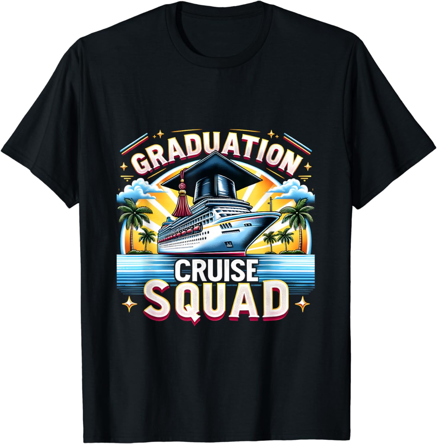 Graduation Cruise Squad Grad 2024 Graduation Cruise 2024 Cotton T-Shirt ...