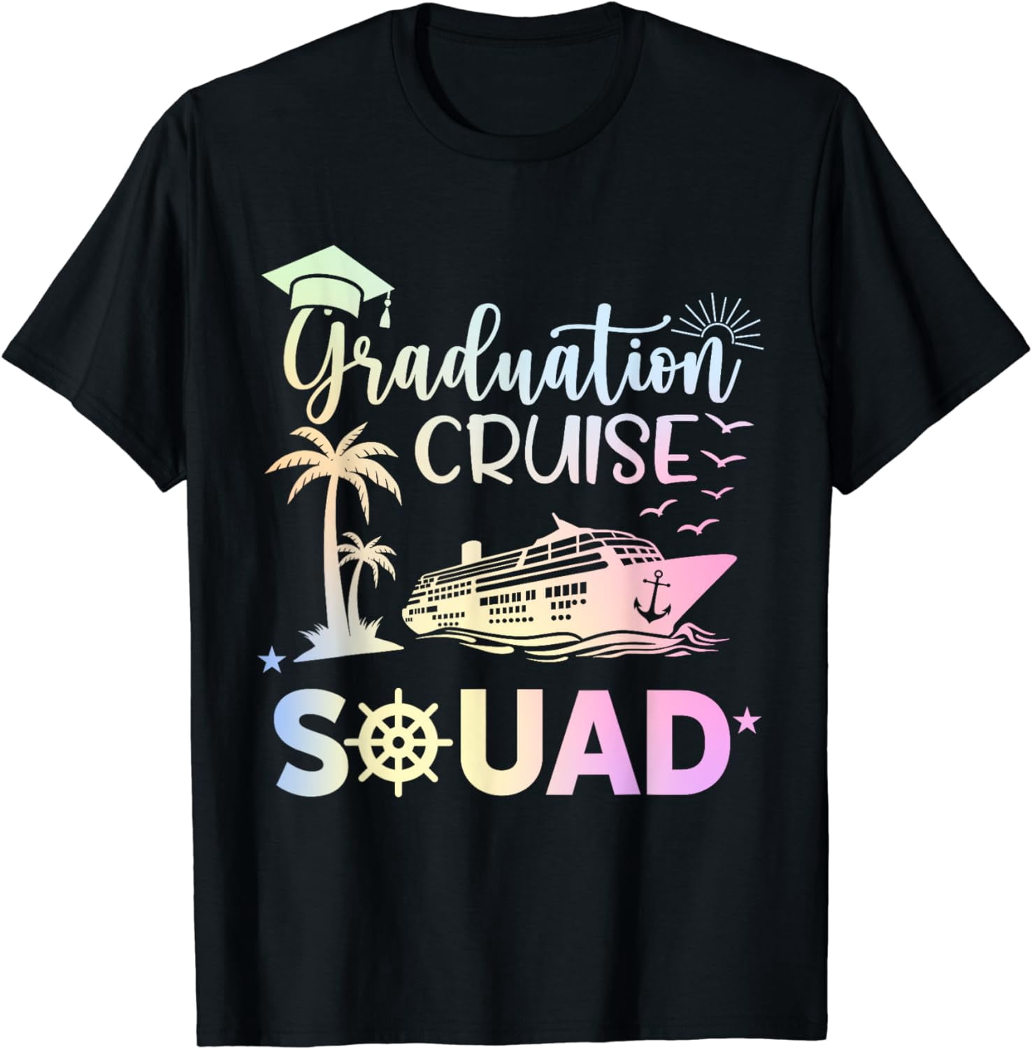 Graduation Cruise Squad Summer Senior Grad Cruise 2024 Trip T-Shirt ...