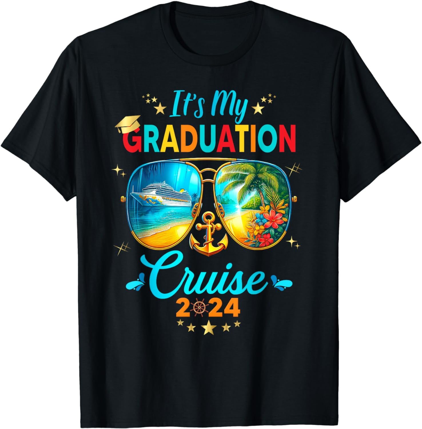 Graduation Cruise Trip Matching Outfit 2024 Cotton T-Shirt - Walmart.com