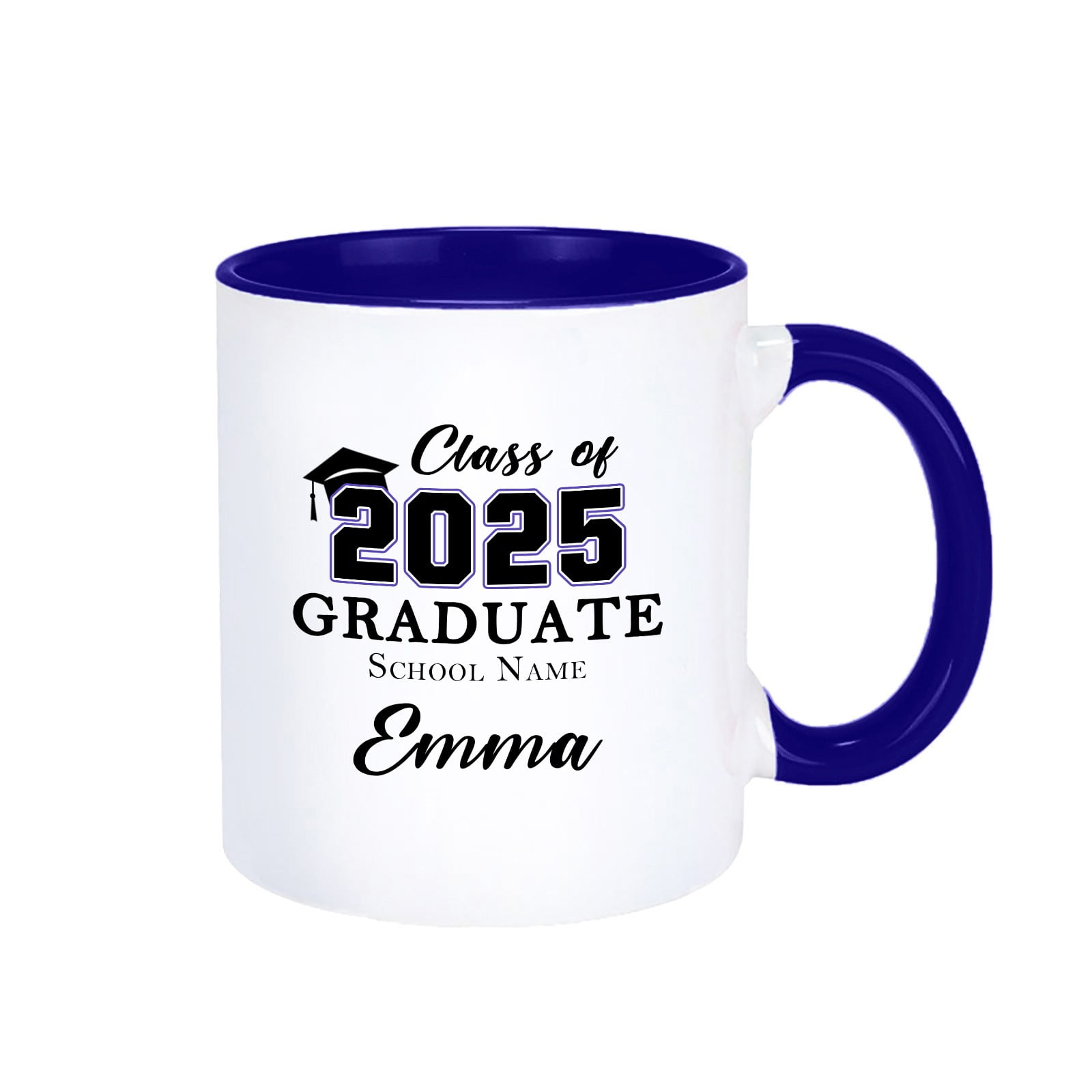 Graduation Her Him Custom Graduation Mug With Name Class Of 2025 High ...