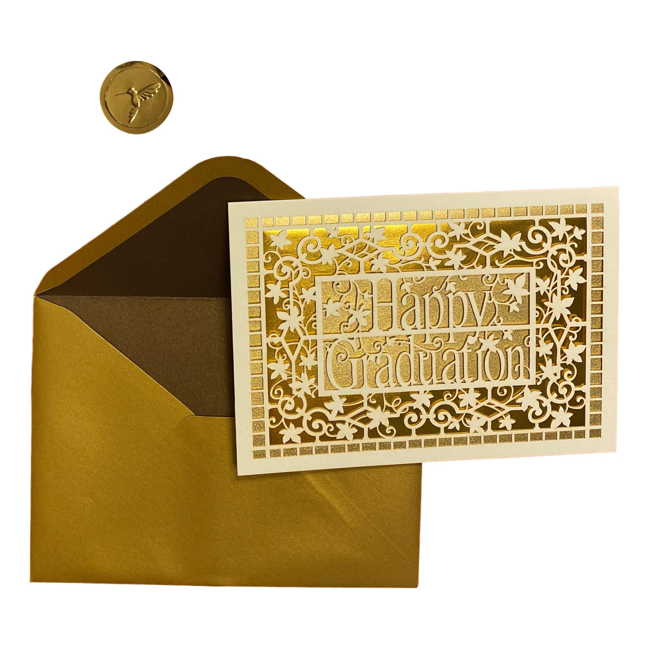 Graduation Day Greeting Card - Happy Graduation - Deluxe, Textured ...